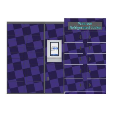 China Outdoor Cake Fresh Refrigerated Locker 24 Hours Self Service Smart Cabinet for sale