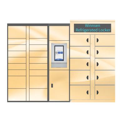 China Smart Vegetable Refrigerated Locker Electronic Cabinet Cold Rolled Steel for sale