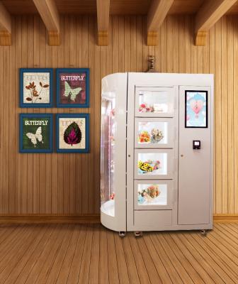 China CA elegante 120V del florista de la pantalla táctil de la máquina expendedora del ramo de la flor en venta