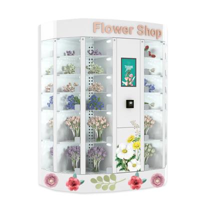 Chine Distributeur automatique de fleur fraîche de bouquet avec le casier réfrigéré de l'écran tactile 22Inch interactif à vendre