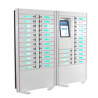 China Coin Operated Mobile Cell Phone Charging Station With Digital Lockers For Rental for sale