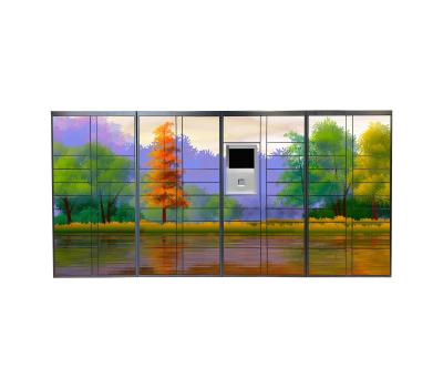 China Intelligent Steel Parcel Locker Self Pick Up PIN Access Option For Express Logistics for sale