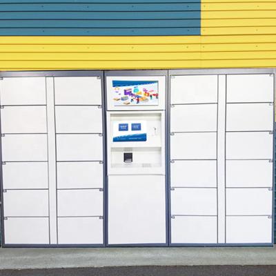 China Custom Outdoor High End Computerized Parcel Locker Electronic Barcode Parcel Locker for sale