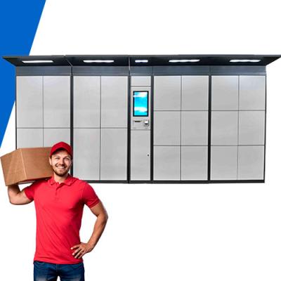 China Outdoor 22 Inch Parcel Delivery Lockers With Android System For Office Builiding for sale
