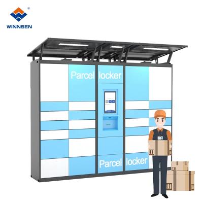 China Android System Parcel Delivery Lockers For Outdoor Use Avoid Direct Contact for sale