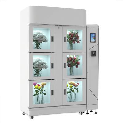 China Verse koele bloemen boeketten kluisjes met vochtigheid en temperatuur controle automatische zelf bloemen winkelmandje Te koop