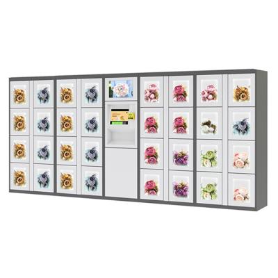 중국 광고 및 투명한 문을 위한 터치 스크린과 함께 스마트 꽃 판매 로커 판매용