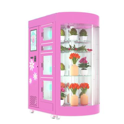 Refrigerated Display Case Flower Vending Locker With Refrigerator Cooler Fridge