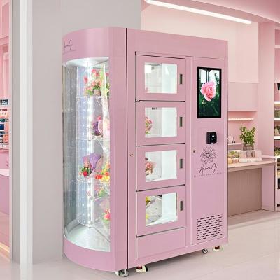 China Winnsen bloemenwinkel Vers bloemen automaten met grote transparante venster for sale