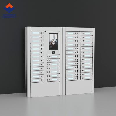 Locker básico de carregamento de dispositivos móveis anti-roubo para uso diário com leitor de cartão de crédito