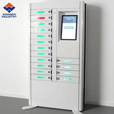 Effective Cell Phone Charging Stations Mobile Charging Locker Steel Construction Individual Slots With WiFi