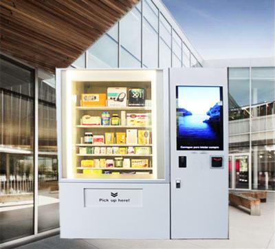 Cina Mini distributore automatico del mercato degli spuntini elettronici dei prodotti con lo schermo LCD di pubblicità in vendita