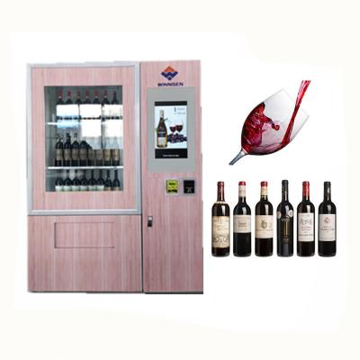 China Coin Bill Card Payment Mini Mart Vending Machine For Sandwich Drinks With Advertising Display for sale