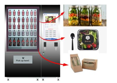China Gesundes Nahrungsmittelverkauf-Schließfach, Salat-Automat mit Fernsteuerung zu verkaufen