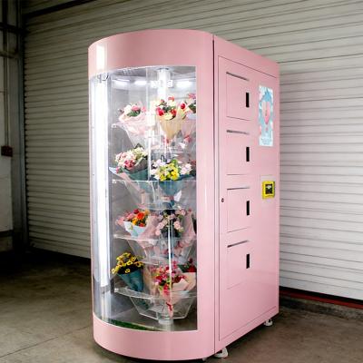 China 24/7 Unattended Retail Solution Fresh Flower Vending Machine with Smart Cold Chain for sale
