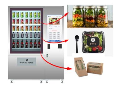 Cina Distributore automatico fresco dell'insalata del supporto con il sistema dell'ascensore ed il sistema a distanza di pubblicità in vendita