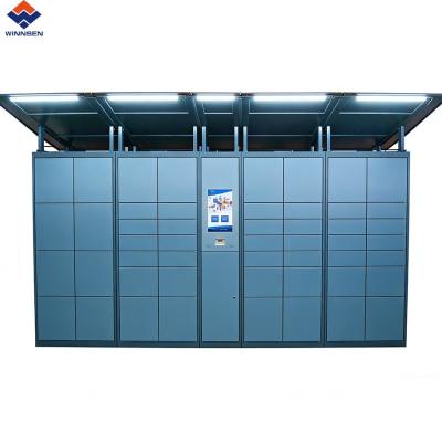 China Winnsen Smart Parcel Delivery Locker with Android System, Barcode Unlock, Outdoor Use for sale