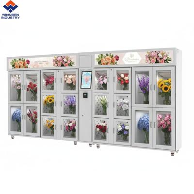 China Winnsen Smart Fresh Flower Locker with Double Glass, Auto-Close Door, Humidify Cooling System for sale
