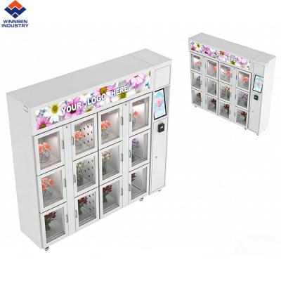 China Winnsen Commercial Flower Vending Machine with 19 Inch LCD Cooling System and Real-Time Stock Monitoring for sale