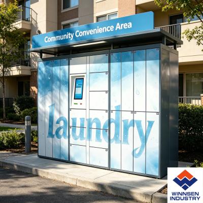 China Winnsen Intelligent 24H Self Service Laundry Drop-Off Locker With WIFI Real-Time SMS Alert Remote Control Platform for sale