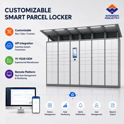 China Winnsen Food Grade Smart Parcel Locker Temperature Controlled 24/7 for Ghost Kitchen for sale