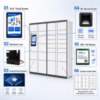 China Biometric Secure Smart Parcel Locker with Cloud Remote Management and Customizable Compartments for sale