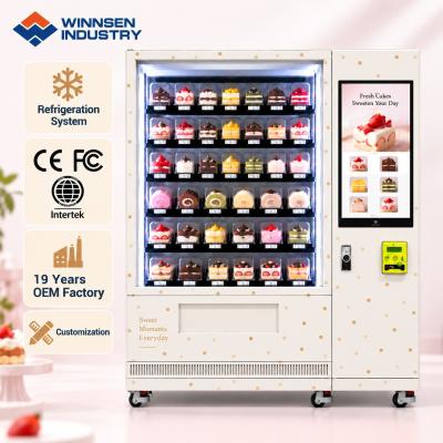 China Winnsen No Drop Elevator Delivery Cake Vending Machine Protects Soft Bread for sale