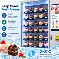China Winnsen Automatic Cake Bread Vending Machine Cloud Management Remote Stock Alerts for sale