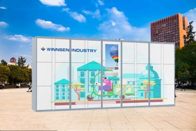 Steel Parcel Delivery Lockers Logistics Parcel Collection Lockers with Touch Screen