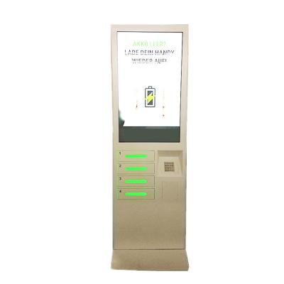 China 43 Inch Advertising Screen Cell Phone Charger Box With 6 Digital Lockers for sale