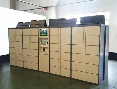 China Elektronische intelligente Paket-ausdrücklichschließfächer mit logistischem Verteilersystem für Einzelhandelsgeschäft zu verkaufen