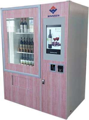 China CE FCC Winnsen Wine Vending Machine For Shopping Mall With Credit Card Reader Payment for sale