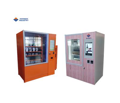 China CE FCC Winnsen Wine Vending Machine For Shopping Mall With Credit Card Reader Payment for sale