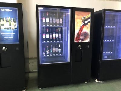 China Conveyor Belt Coin Bill Card Payment Wine Bottle Vending Machine For Hotel Shopping Mall for sale