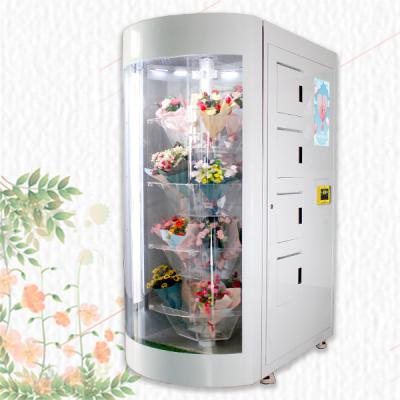 China OEM ODM Fresh LCD Flower Vending Machine With Transparent Shelf for sale