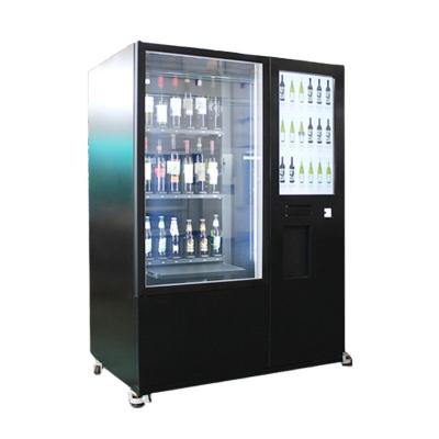 China Refrigerated Whiskey Wine Vending Machine With Conveyor Belt System for sale