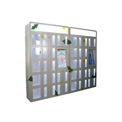 China Transparent Doors Industrial Vending Lockers Automatic Big Touch Screen for sale