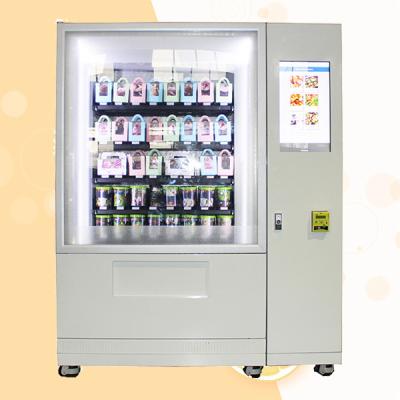 China Automatic Smart Vending Machine Salad Vegetable Fruit Coolant With Conveyor Belt for sale