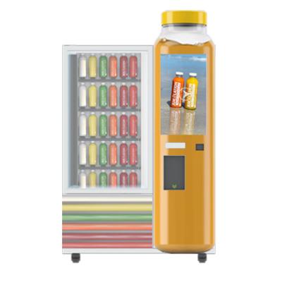 China Automatic Smart Vending Machine Salad Vegetable Fruit Coolant With Conveyor Belt for sale