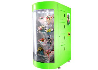 China Indoor Outdoor Use High-end Intelligent Flower Vending Machine with Transparent Glass Window and Remote Control for sale