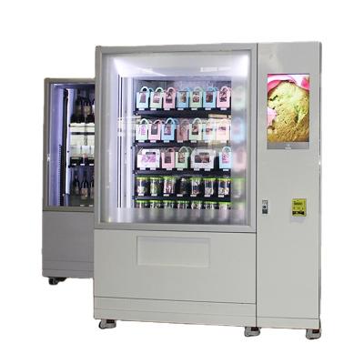 China Frischer Obstsalat-Automaten-gesunde Nahrung mit Aufzugs-Aufzuganlage zu verkaufen