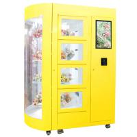 China Touch Screen Fresh Flowers Vending Machine With LED Lighting for sale