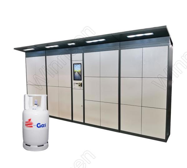 Smart Combo Robotic Vending Locker Machine Gas Exchange For Sandwich Salad