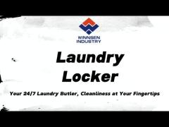 Touch Screen Smart Laundry Locker For 24/7 Dry Clean Service With SMS Sending Function