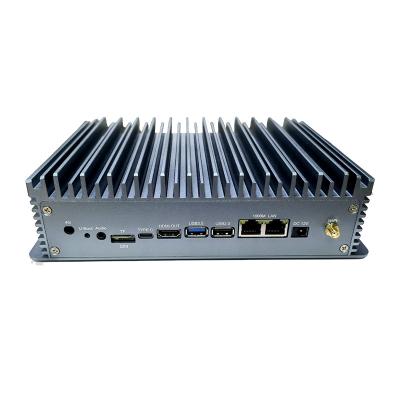 China RK3588 AI Edge Computing Box 1000M Two Ethernet Industrial Personal Computer AI Boxes for sale