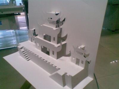 China POP-up book 3D card miniature die-less sample cutting machine for sale