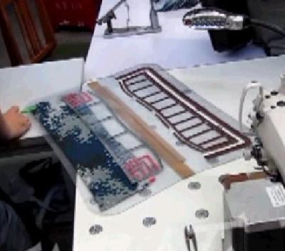 China Clothing sew seam merrow overlock template CNC digital router for autotrack stitching for sale