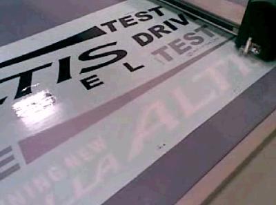 China Graphic printed film vinyl styrene tape cutting machine crop mark detection for sale