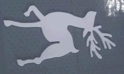 China Foam pattern POP signage display oscillating knife cutting machine for sale