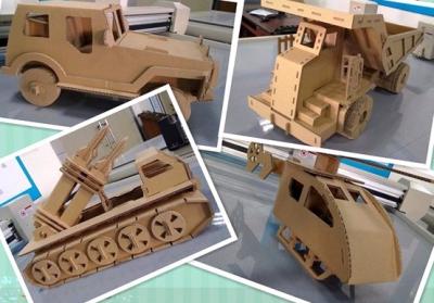 China Corrugated mockup die-less sample cutter machine prototype production for sale